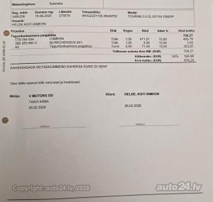 Grey Volkswagen Touran 2020 in Viljandi, with an engine capacity of 2.00 L and mileage of 288 thousand km for 13999 €, photo 27 on AUTOMOTO.COM.LV