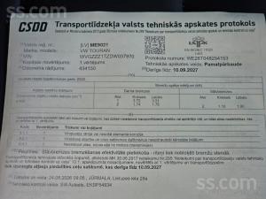 Volkswagen Touran 2013 in Riga, with an engine capacity of 1.60 L and mileage of 434 thousand km for 2450 €, photo 36 on AUTOMOTO.COM.LV