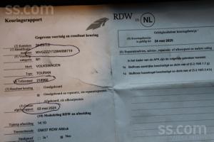 Orange Volkswagen Touran 2008 in Daugavpils, with an engine capacity of 1.40 L and mileage of 225 thousand km for 4690 €, photo 22 on AUTOMOTO.COM.LV