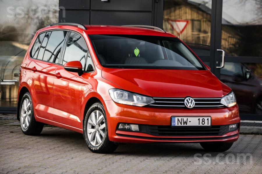 Orange Volkswagen Touran 2016 in Jelgava, with an engine capacity of 1.60 L and mileage of 0 thousand km for 8800 €, photo 7 on AUTOMOTO.COM.LV