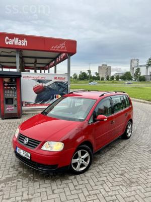 Red Volkswagen Touran 2005 in Rezekne, with an engine capacity of 1.90 L and mileage of 470 thousand km for 1500 €, photo  on AUTOMOTO.COM.LV