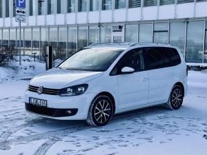 White Volkswagen Touran 2014 in Vilnius, with an engine capacity of 1.60 L and mileage of 265 thousand km for 6650 €, photo  on AUTOMOTO.COM.LV
