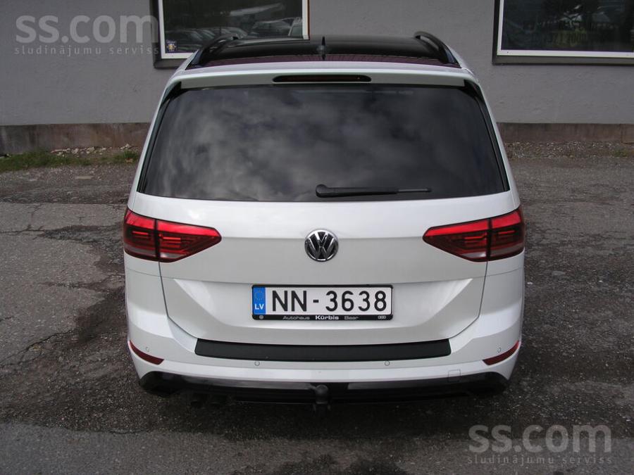 Balts Volkswagen Touran 2017 Rīga, ar dzinēja tilpumu 2.00 L un nobraukumu 166 tūkst. km par 16350 €, foto 7 vietnē AUTOMOTO.COM.LV