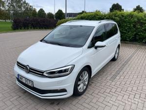 White Volkswagen Touran 2018 in Riga, with an engine capacity of 1.40 L and mileage of 151 thousand km for 15700 €, photo  on AUTOMOTO.COM.LV