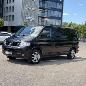 Black Volkswagen Transporter 2005 in Vilnius, with an engine capacity of 2.46 L and mileage of 373 thousand km for 6350 €, photo  on AUTOMOTO.COM.LV
