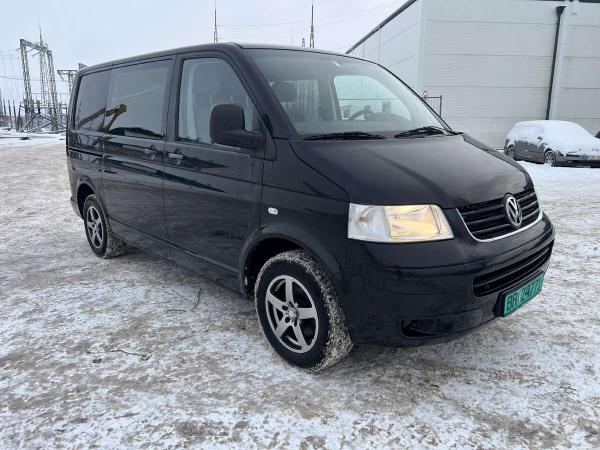 Black Volkswagen Transporter 2007 in Pasvalys, with an engine capacity of 2.50 L and mileage of 227 thousand km for 4450 €, photo 6 on AUTOMOTO.COM.LV