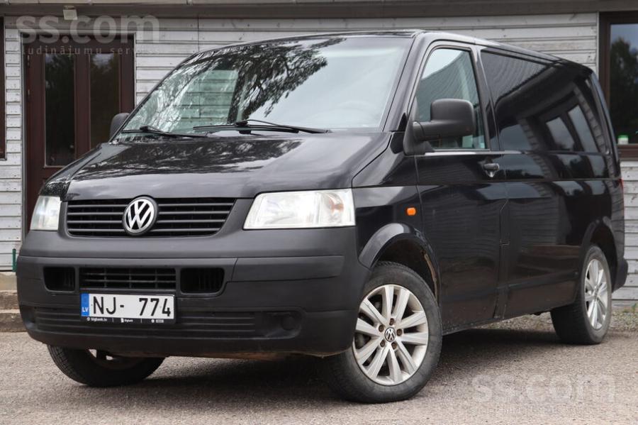 Black Volkswagen Transporter 2007 in Valmiera, with an engine capacity of 1.90 L and mileage of 0 thousand km for 4100 €, photo 1 on AUTOMOTO.COM.LV