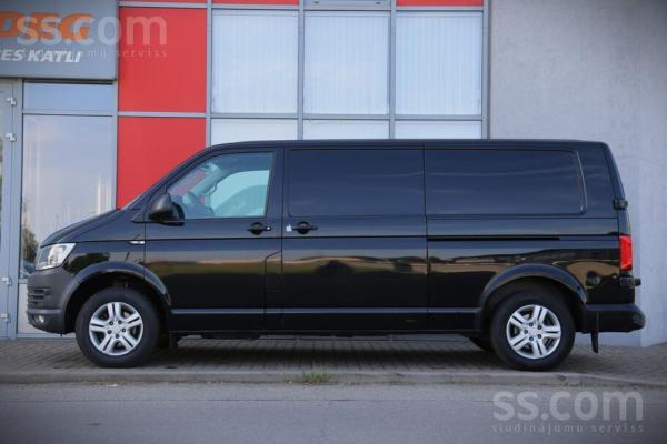 Black Volkswagen Transporter 2017 in Riga, with an engine capacity of 2.00 L and mileage of 340 thousand km for 11495 €, photo 2 on AUTOMOTO.COM.LV
