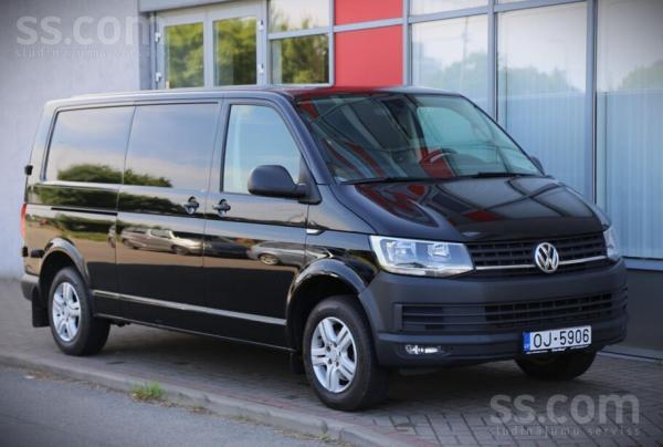 Black Volkswagen Transporter 2017 in Riga, with an engine capacity of 2.00 L and mileage of 340 thousand km for 11495 €, photo 4 on AUTOMOTO.COM.LV