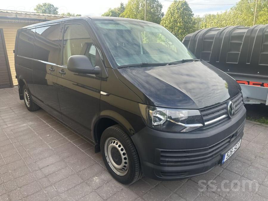 Black Volkswagen Transporter 2018 in Tallinn, with an engine capacity of 2.00 L and mileage of 178 thousand km for 18900 €, photo 1 on AUTOMOTO.COM.LV