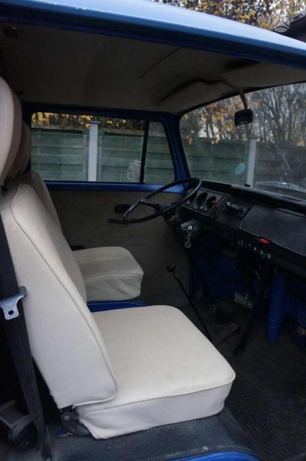 Blue Volkswagen Transporter 1973 in Vilnius, with an engine capacity of 1.60 L and mileage of 123 thousand km for 5900 €, photo 4 on AUTOMOTO.COM.LV