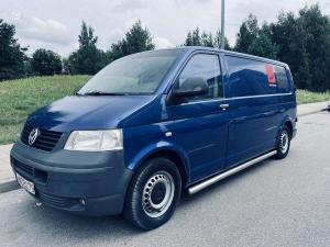 Blue Volkswagen Transporter 2008 in Vilnius, with an engine capacity of 2.50 L and mileage of 567 thousand km for 3450 €, photo  on AUTOMOTO.COM.LV