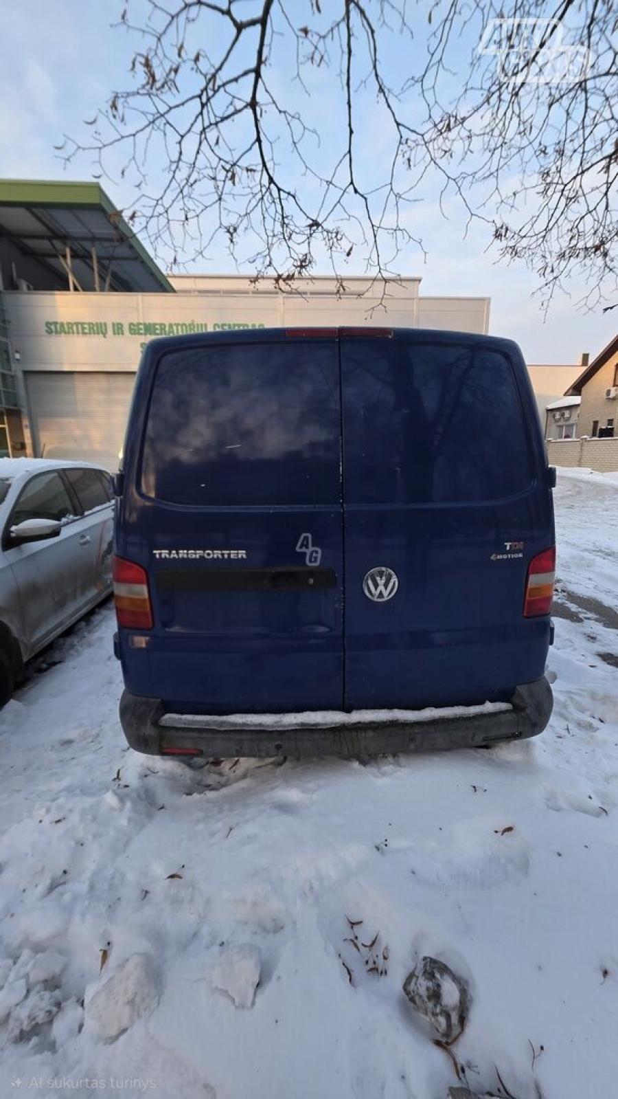 Zils Volkswagen Transporter 2008 Kauņa, ar dzinēja tilpumu 2.50 L un nobraukumu 540 tūkst. km par 3000 €, foto 2 vietnē AUTOMOTO.COM.LV