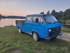 Blue Volkswagen Transporter 1990 in Riga, with an engine capacity of 1.60 L and mileage of 61 thousand km for 2650 €, photo  on AUTOMOTO.COM.LV