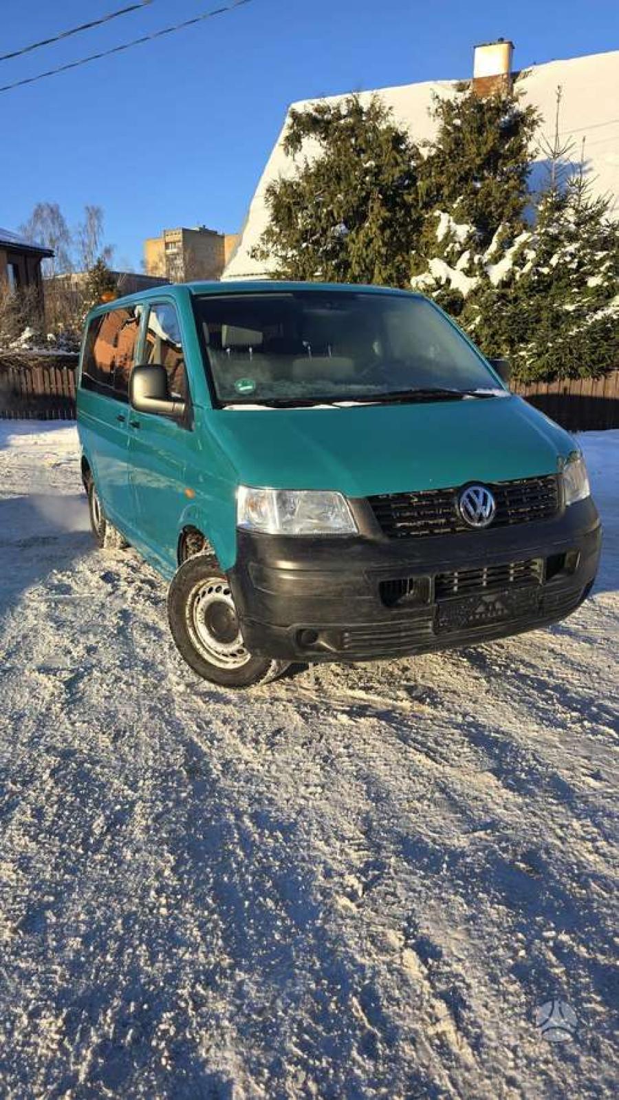 Green Volkswagen Transporter 2008 in Siauliai, with an engine capacity of 1.90 L and mileage of 185 thousand km for 5450 €, photo 12 on AUTOMOTO.COM.LV
