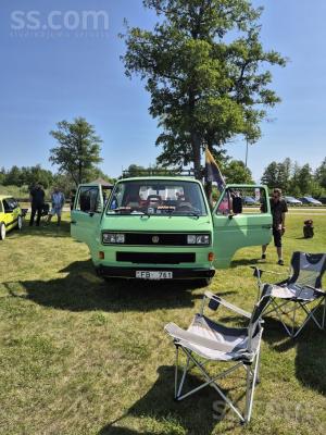 Green Volkswagen Transporter 1987 in Riga, with an engine capacity of 1.90 L and mileage of 43 thousand km for 14000 €, photo  on AUTOMOTO.COM.LV
