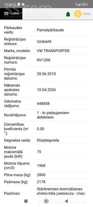Zaļš Volkswagen Transporter 2010 Bauska, ar dzinēja tilpumu 2.00 L un nobraukumu 451 tūkst. km par 4500 €, foto 8 vietnē AUTOMOTO.COM.LV