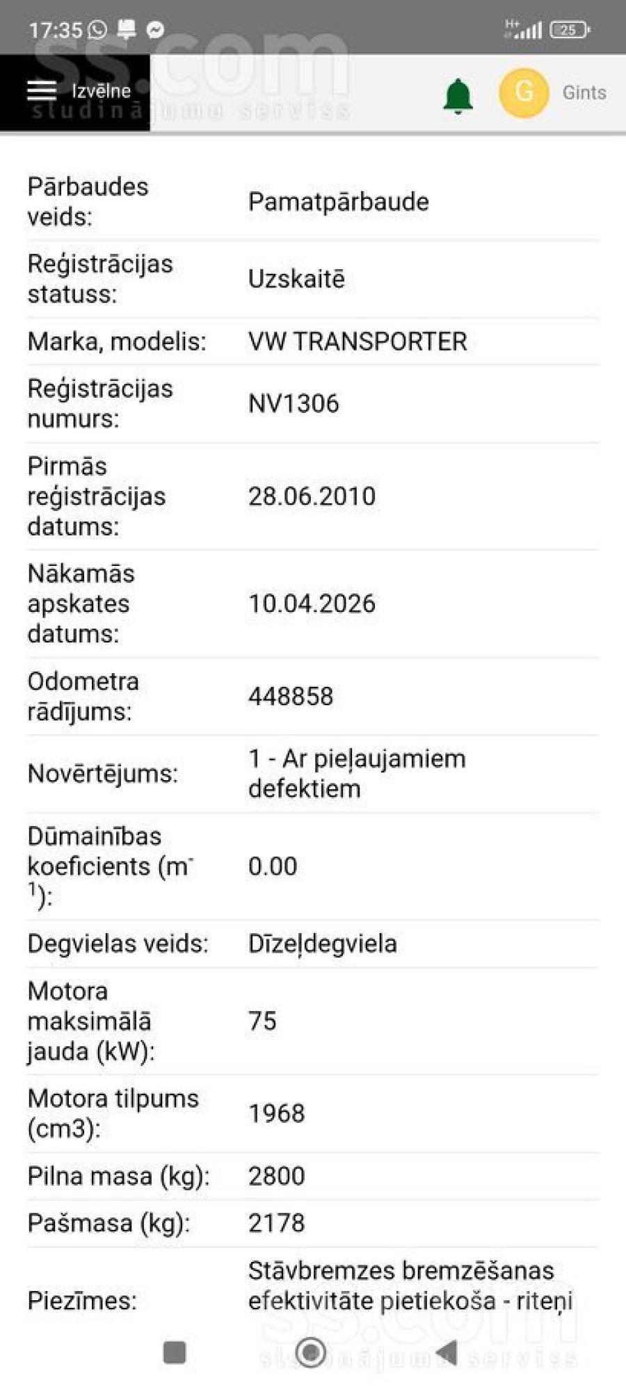 Zaļš Volkswagen Transporter 2010 Bauska, ar dzinēja tilpumu 2.00 L un nobraukumu 451 tūkst. km par 4500 €, foto 8 vietnē AUTOMOTO.COM.LV