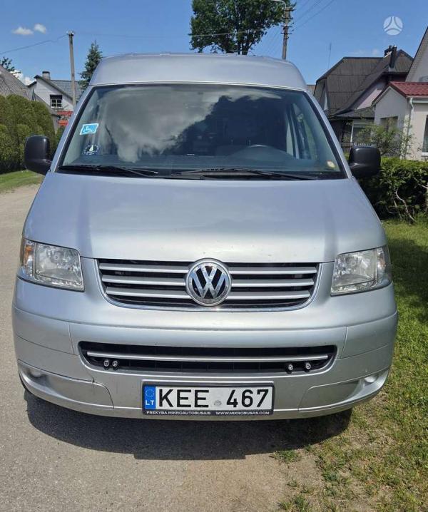 Grey Volkswagen Transporter 2007 in Birzai, with an engine capacity of 2.46 L and mileage of 252 thousand km for 7900 €, photo 1 on AUTOMOTO.COM.LV