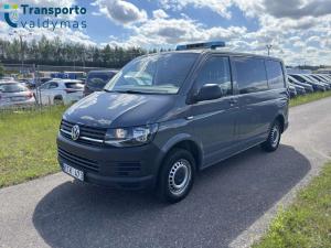 Grey Volkswagen Transporter 2018 in Vilnius, with an engine capacity of 1.97 L and mileage of 145 thousand km for 15900 €, photo  on AUTOMOTO.COM.LV