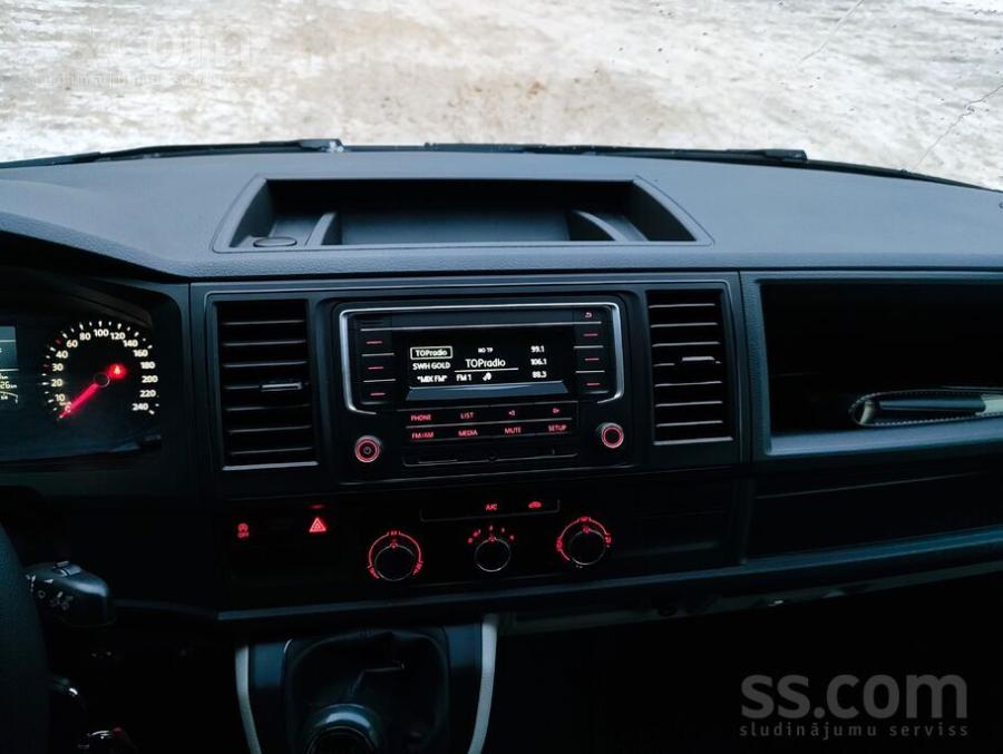 Grey Volkswagen Transporter 2019 in Riga, with an engine capacity of 2.00 L and mileage of 196 thousand km for 12600 €, photo 14 on AUTOMOTO.COM.LV