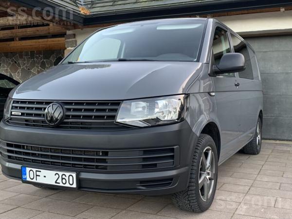 Grey Volkswagen Transporter 2018 in Liepaja, with an engine capacity of 2.00 L and mileage of 137 thousand km for 21950 €, photo 1 on AUTOMOTO.COM.LV