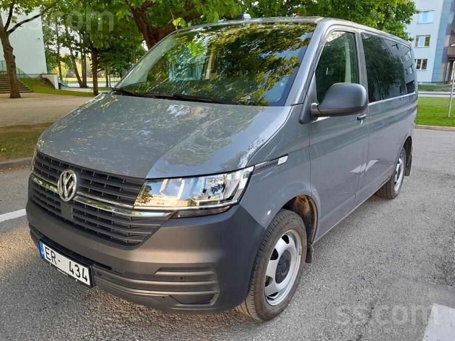 Grey Volkswagen Transporter 2024 in Riga, with an engine capacity of 1.90 L and mileage of 23 thousand km for 2200 €, photo 1 on AUTOMOTO.COM.LV