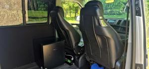 Grey Volkswagen Transporter 2017 in Kaunas, with an engine capacity of 1.97 L and mileage of 217 thousand km for 12400 €, photo 12 on AUTOMOTO.COM.LV