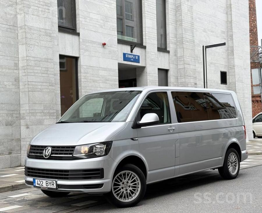 Grey Volkswagen Transporter 2017 in Tallinn, with an engine capacity of 2.00 L and mileage of 157 thousand km for 15999 €, photo 1 on AUTOMOTO.COM.LV
