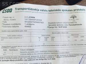 Volkswagen Transporter 1998 Daugavpils, ar dzinēja tilpumu 2.50 L un nobraukumu 405 tūkst. km par 2500 €, foto 13 vietnē AUTOMOTO.COM.LV