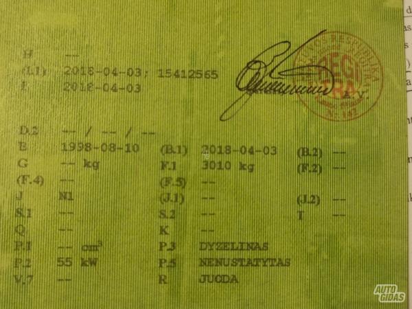 Volkswagen Transporter 1998 Ignalina, ar dzinēja tilpumu 2.40 L un nobraukumu 350 tūkst. km par 1750 €, foto 7 vietnē AUTOMOTO.COM.LV