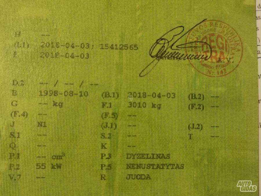 Фольксваген Transporter 1998 в Игналина, объемом двигателя 2.40 л и пробегом 350 тыс. км за 1750 €, фото 7 на AUTOMOTO.COM.LV
