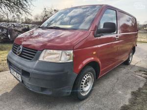 Sarkans Volkswagen Transporter 2006 Kaišiadorys, ar dzinēja tilpumu 1.90 L un nobraukumu 316 tūkst. km par 4400 €, foto  vietnē AUTOMOTO.COM.LV