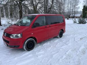 Red Volkswagen Transporter 2007 in Pasvalys, with an engine capacity of 2.50 L and mileage of 270 thousand km for 5350 €, photo  on AUTOMOTO.COM.LV