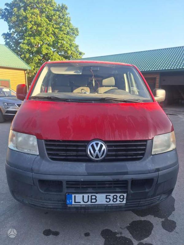 Sarkans Volkswagen Transporter 2007 Šilutė, ar dzinēja tilpumu 1.90 L un nobraukumu 381 tūkst. km par 3400 €, foto 2 vietnē AUTOMOTO.COM.LV