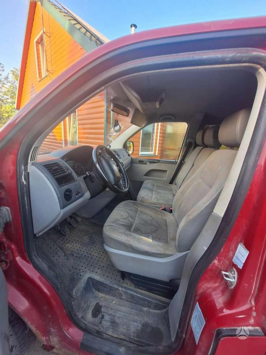Sarkans Volkswagen Transporter 2007 Šilutė, ar dzinēja tilpumu 1.90 L un nobraukumu 381 tūkst. km par 3400 €, foto 6 vietnē AUTOMOTO.COM.LV