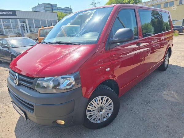 Red Volkswagen Transporter 2014 in Vilnius, with an engine capacity of 2.00 L and mileage of 287 thousand km for 11300 €, photo 10 on AUTOMOTO.COM.LV