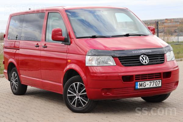 Sarkans Volkswagen Transporter 2005 Rīga, ar dzinēja tilpumu 1.90 L un nobraukumu 377 tūkst. km par 6000 €, foto 1 vietnē AUTOMOTO.COM.LV