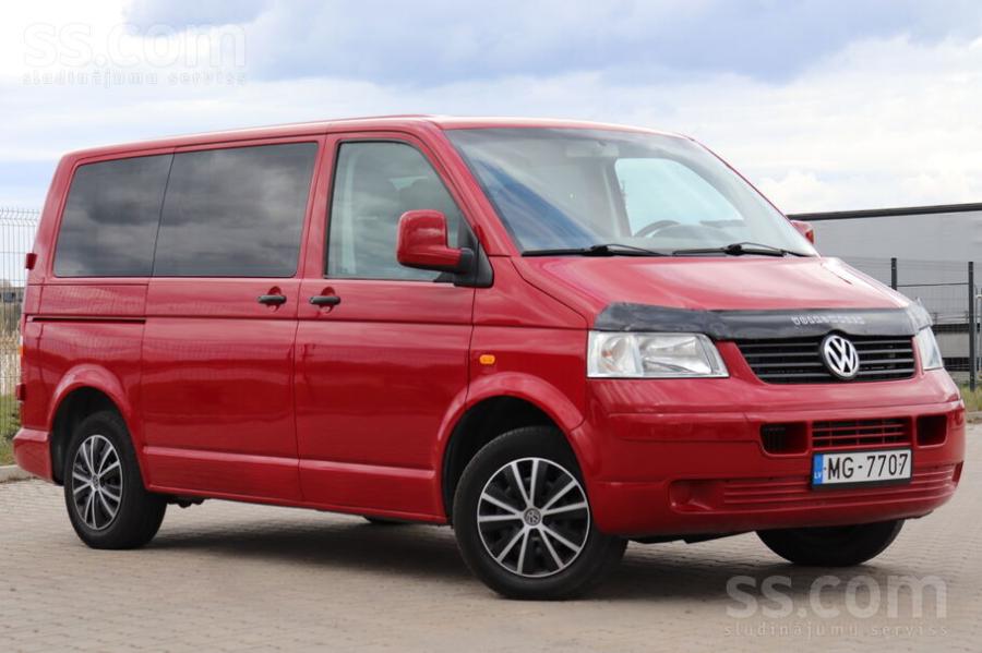 Sarkans Volkswagen Transporter 2005 Rīga, ar dzinēja tilpumu 1.90 L un nobraukumu 377 tūkst. km par 6000 €, foto 3 vietnē AUTOMOTO.COM.LV