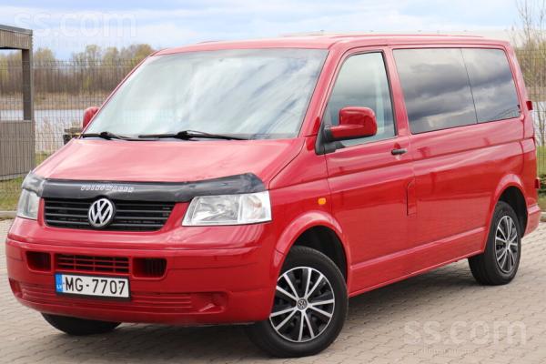 Sarkans Volkswagen Transporter 2005 Rīga, ar dzinēja tilpumu 1.90 L un nobraukumu 377 tūkst. km par 6000 €, foto 5 vietnē AUTOMOTO.COM.LV