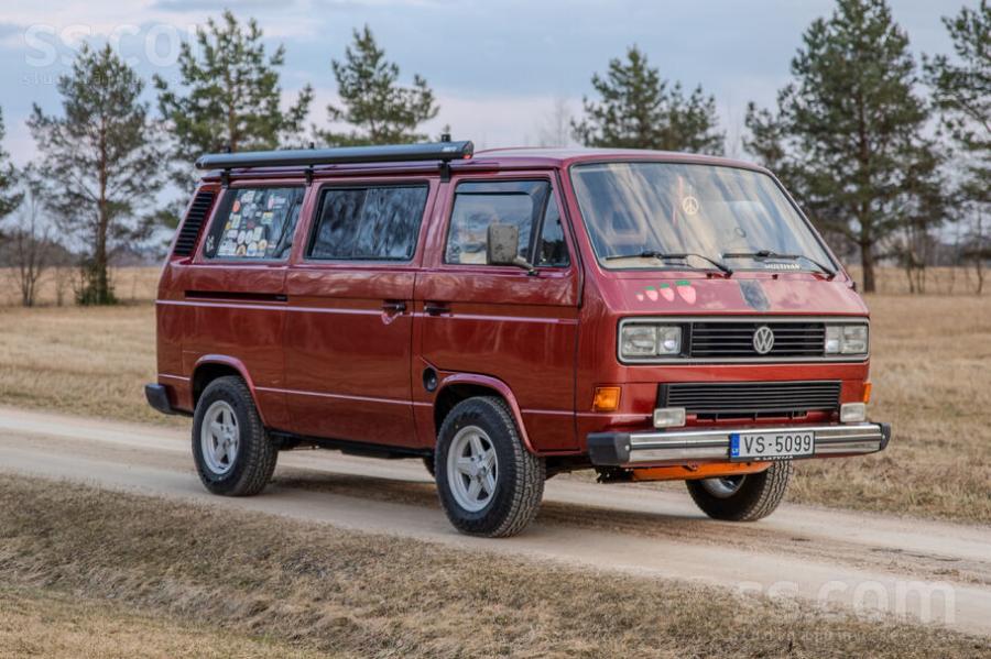 Sarkans Volkswagen Transporter 1990 Rīga, ar dzinēja tilpumu 1.90 L un nobraukumu 0 tūkst. km par 12000 €, foto 3 vietnē AUTOMOTO.COM.LV
