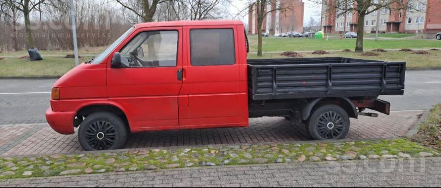 Sarkans Volkswagen Transporter 1997 Ventspils, ar dzinēja tilpumu 1.90 L un nobraukumu 455 tūkst. km par 2200 €, foto 3 vietnē AUTOMOTO.COM.LV