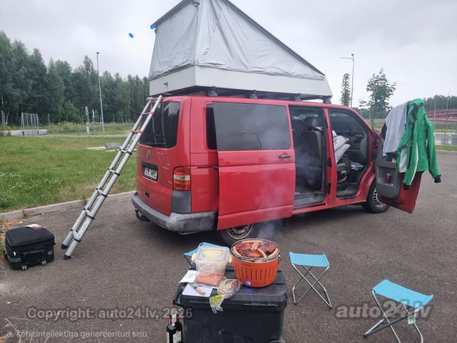 Red Volkswagen Transporter 2006 in Tallinn, with an engine capacity of 1.90 L and mileage of 470 thousand km for 3500 €, photo 16 on AUTOMOTO.COM.LV