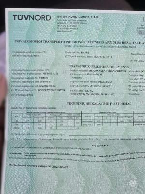 Белый Фольксваген Transporter 2016 в Вильнюс, объемом двигателя 1.97 л и пробегом 340 тыс. км за 8650 €, фото 8 на AUTOMOTO.COM.LV
