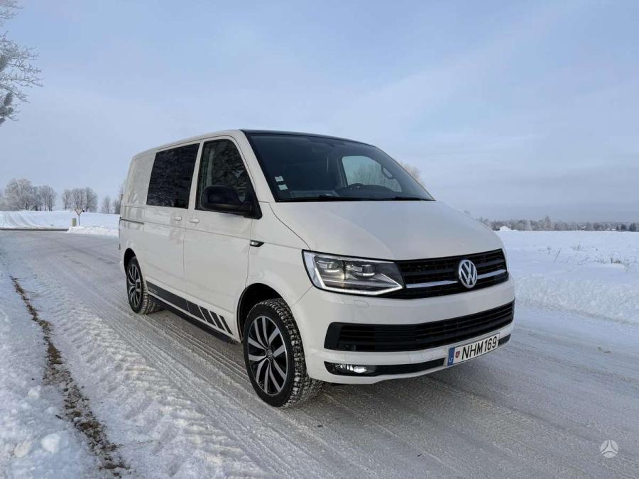 White Volkswagen Transporter 2018 in Taurage, with an engine capacity of 1.97 L and mileage of 248 thousand km for 14000 €, photo 2 on AUTOMOTO.COM.LV