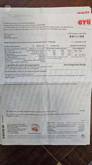 White Volkswagen Transporter 2018 in Marijampole, with an engine capacity of 1.97 L and mileage of 266 thousand km for 13800 €, photo 26 on AUTOMOTO.COM.LV