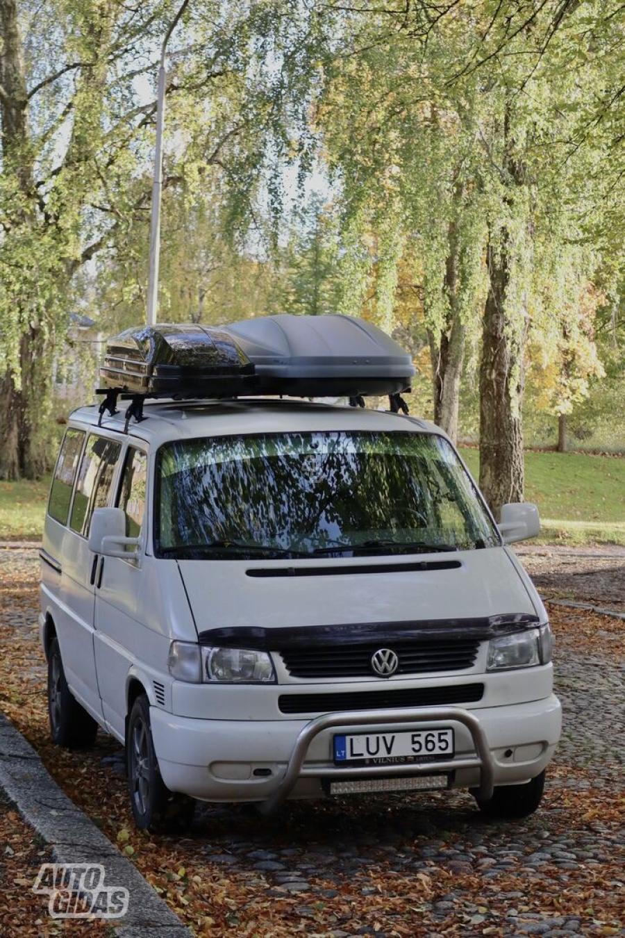 White Volkswagen Transporter 1998 in Vilnius, with an engine capacity of 2.40 L and mileage of 277 thousand km for 3250 €, photo 1 on AUTOMOTO.COM.LV
