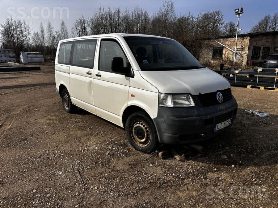 White Volkswagen Transporter 2003 in Jekabpils, with an engine capacity of 1.90 L and mileage of 540 thousand km for 1000 €, photo 1 on AUTOMOTO.COM.LV