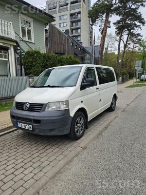 White Volkswagen Transporter 2004 in Riga, with an engine capacity of 1.90 L and mileage of 487 thousand km for 2700 €, photo  on AUTOMOTO.COM.LV