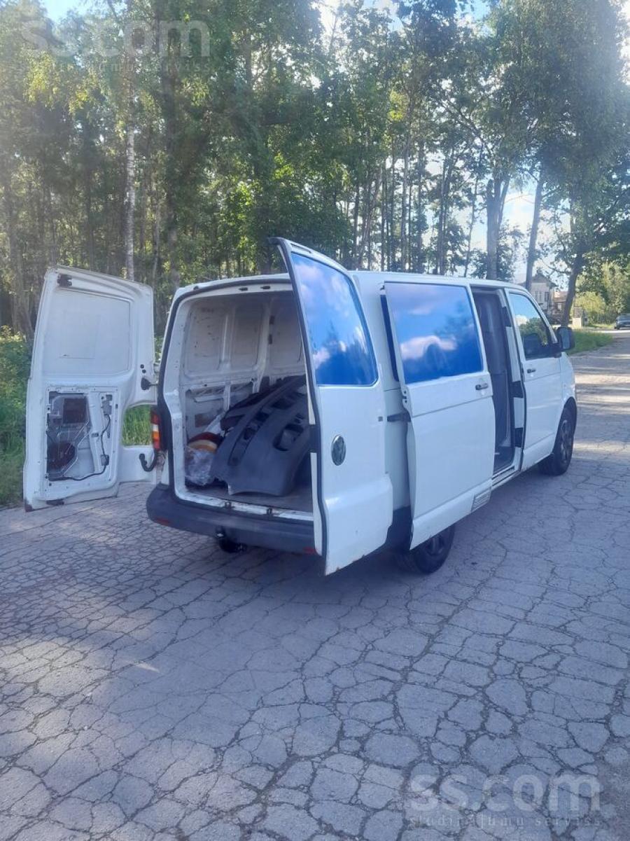 Белый Фольксваген Transporter 2004 в Айзкраукле, объемом двигателя 1.90 л и пробегом 0 тыс. км за 3000 €, фото 5 на AUTOMOTO.COM.LV